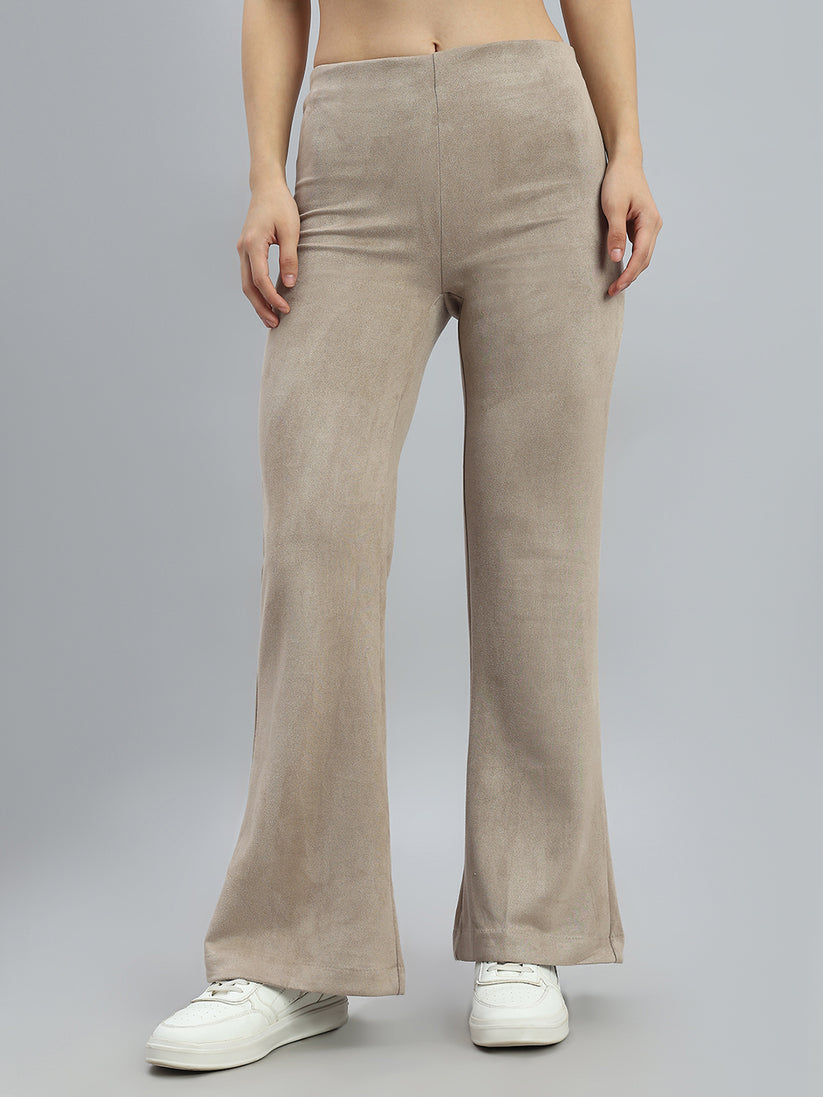 Light Brown Suede Bell Bottom – Go Colors India