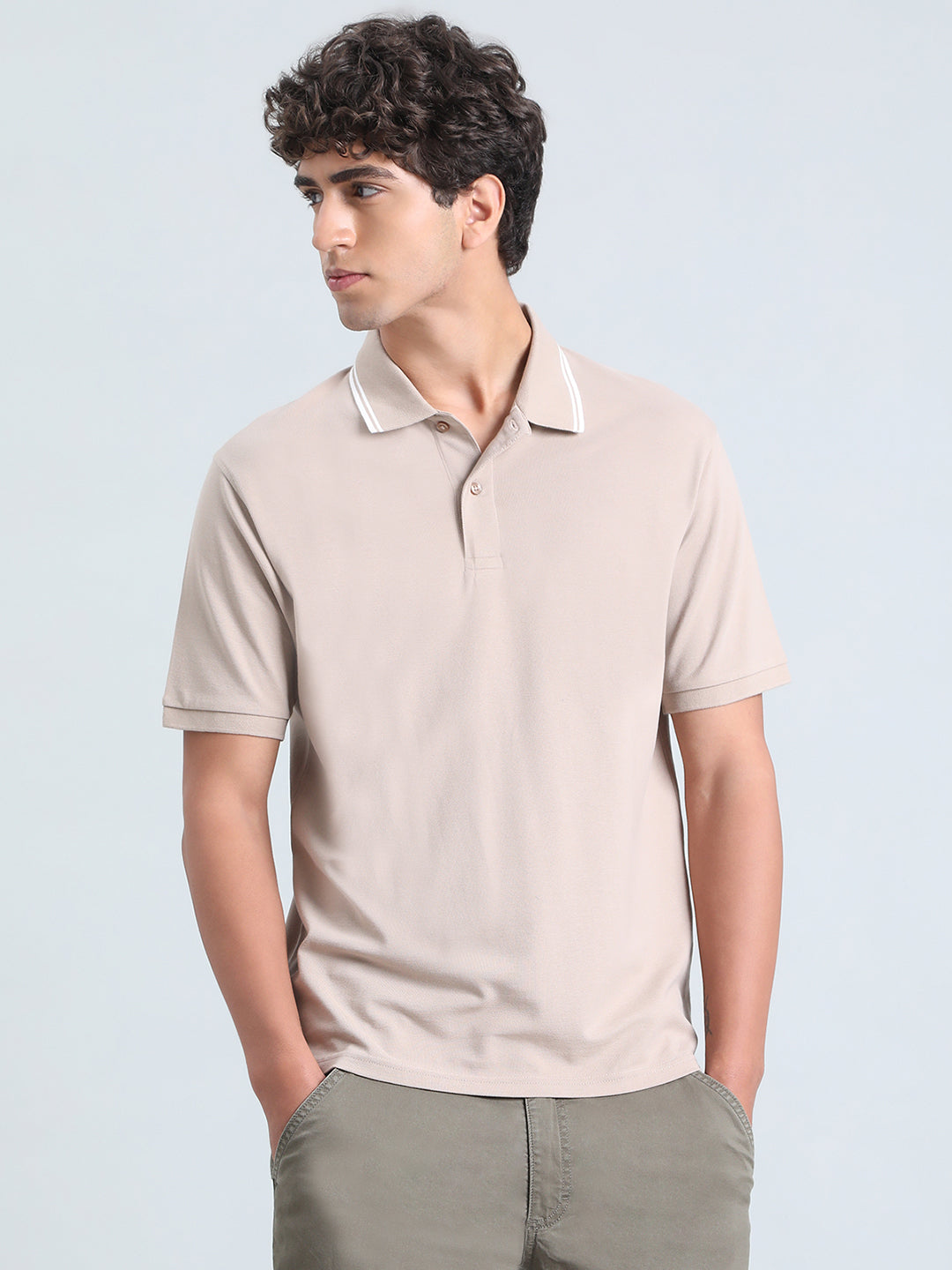 Classic Pique Tipped Polo – Go Colors India
