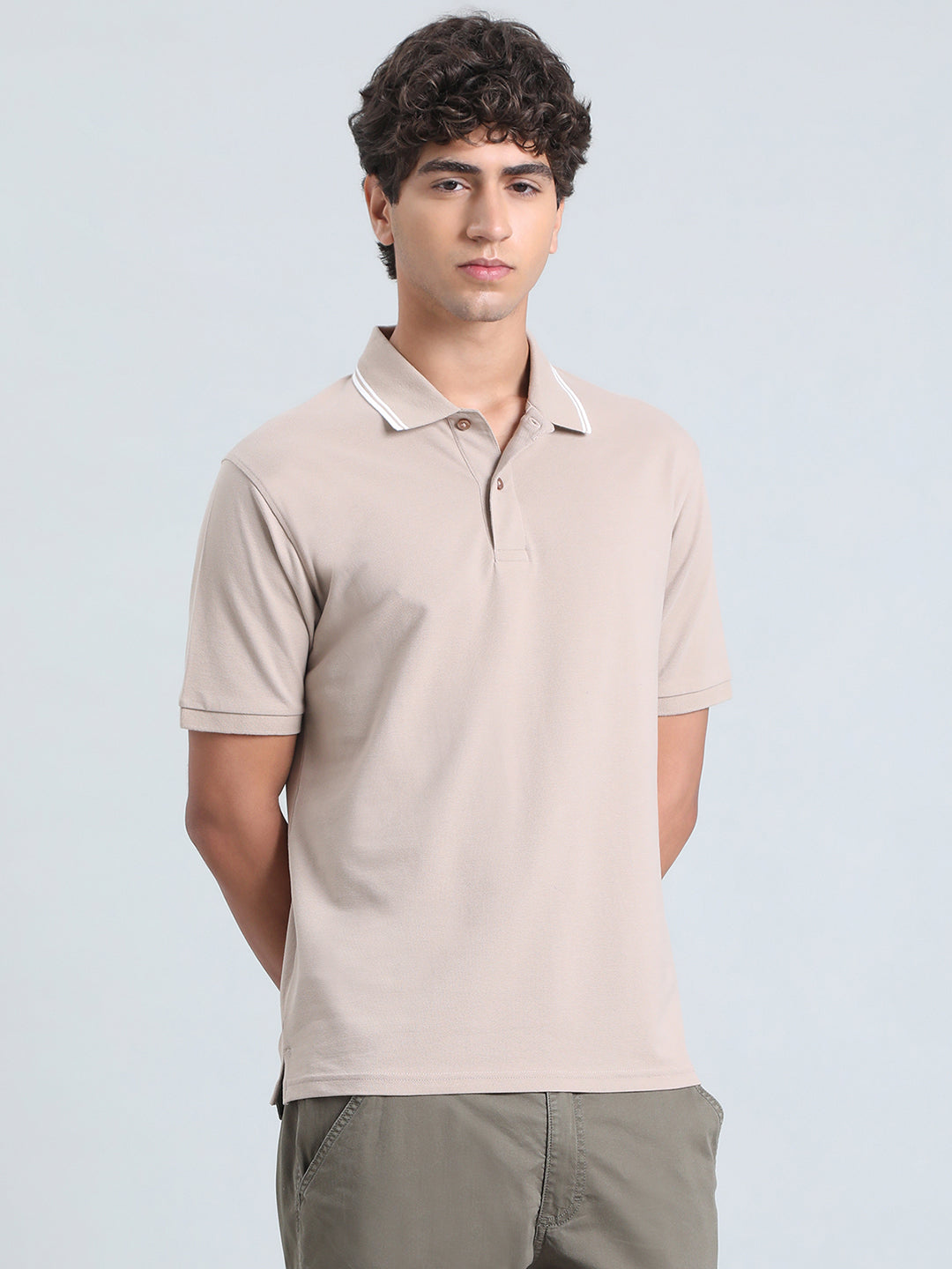 Classic Pique Tipped Polo – Go Colors India