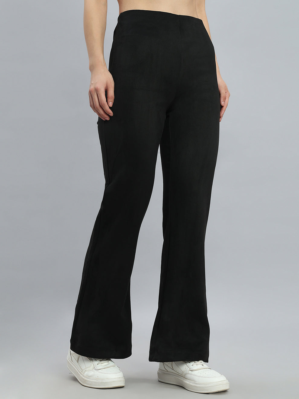 Black Suede Bell Bottom – Go Colors India